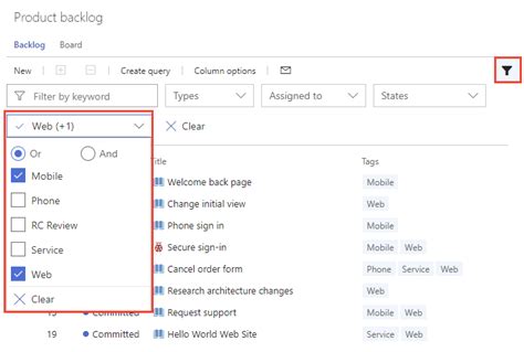 add tags to work items to categorize lists and boards azure boards