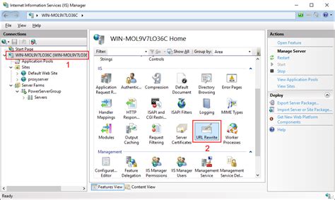 configuring iis as a load balancer powerserver 2021 help