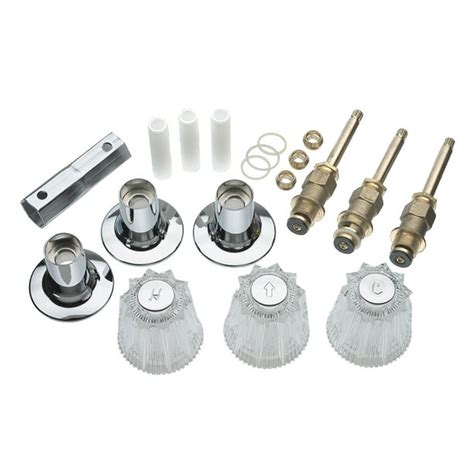 Danco 9d00039630 Clear Tub Shower 3 Handle Remodeling Trim Kit For