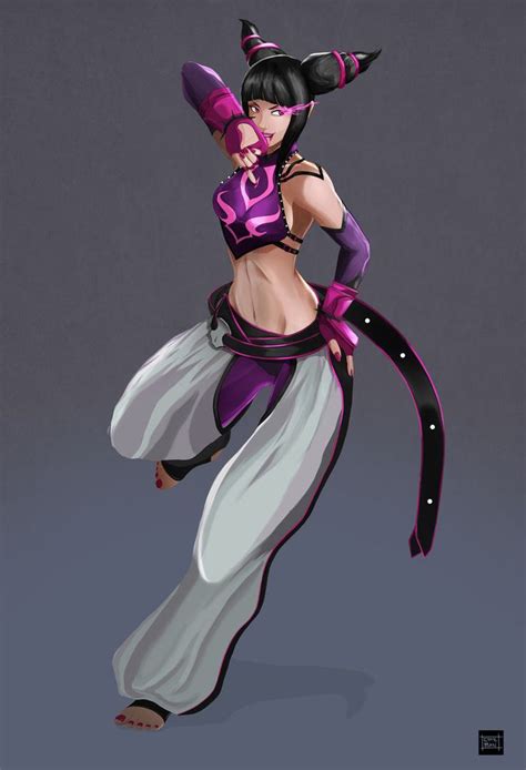 Artstation Juri Han Esteban Barrientos Juri Street Fighter