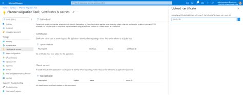using certificate authentication with graph api sean