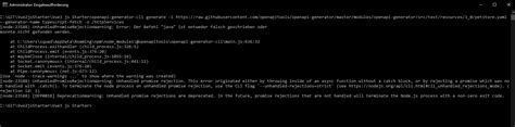 error unhandledpromiserejectionwarning java not found · issue