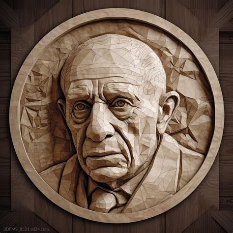 Famous Pablo Picasso 2 3dfms 8521 3d Stl Model For Cnc
