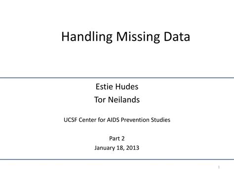 ppt handling missing data powerpoint presentation free download id
