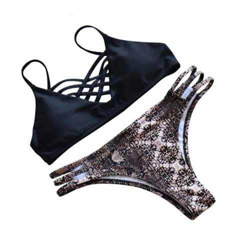 2018 New Sexy Women Halter Top Bikini Set Swimsuit Brazilian Bikini