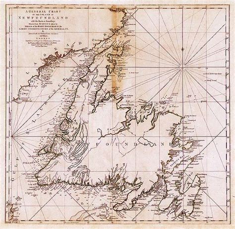 newfoundland 1775 1700 s maps cka