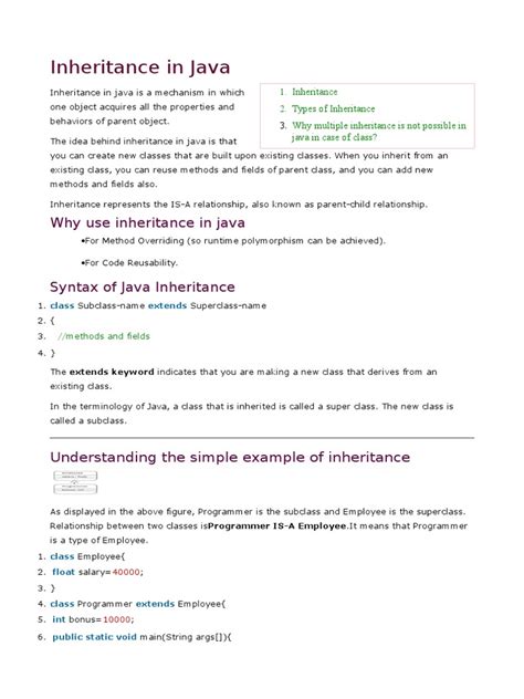 inheritance inheritance object oriented programming class