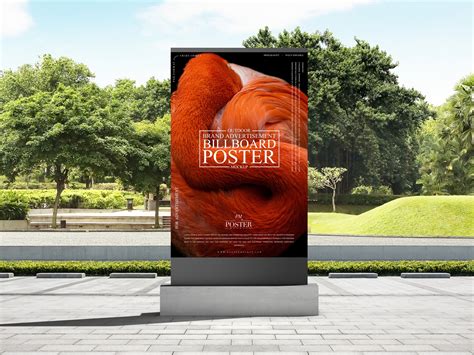 Outdoor Advertisement Billboard Poster Mockup Free By Poster Mockup On