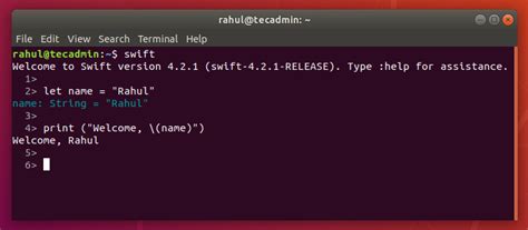 how to install swift on ubuntu 18 04 lts tecadmin