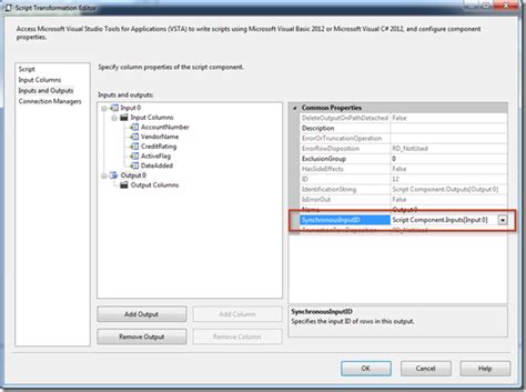 synchronous processing in the ssis script component sqlservercentral