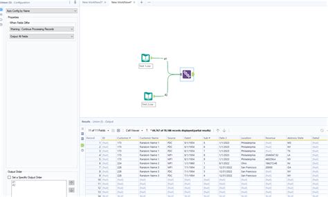 solved merge two datasets into one alteryx community