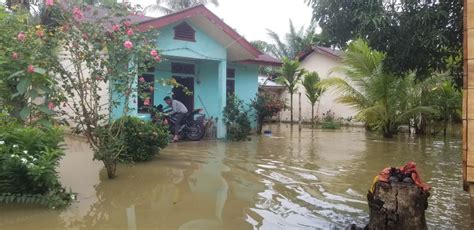 Banjir Landa 4 Kecamatan Di Aceh Jaya Dandim Siagakan Prajurit