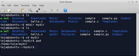 directories and file names in unix mkdir cd commands my blog