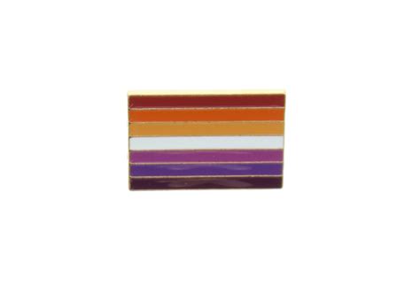Lesbian Pride Flag Metal Pin Badge