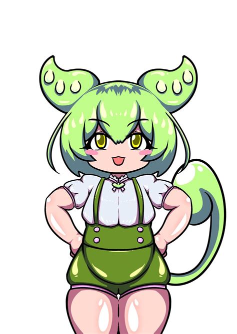「髪の毛のボリュームが足りない気がしたので下の方ふわふわにしたのだほっぺの丸もbm」 ななふしさん🔞のイラスト