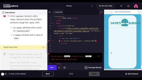 learn html with codecademy html forms how a form works youtube
