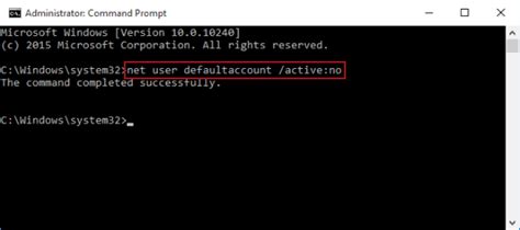 2 ways to enable or disable default account in windows 10