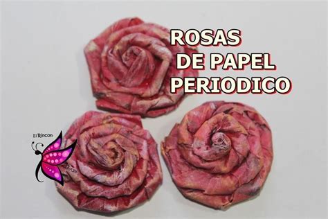 Cómo Hacer Flores De Papel Periódico Maripo