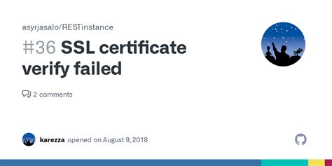 ssl certificate verify failed · issue 36 · asyrjasalo restinstance