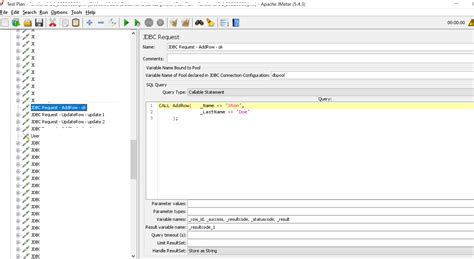 jmeter extract value from jdbc request and use in next jdbc requests