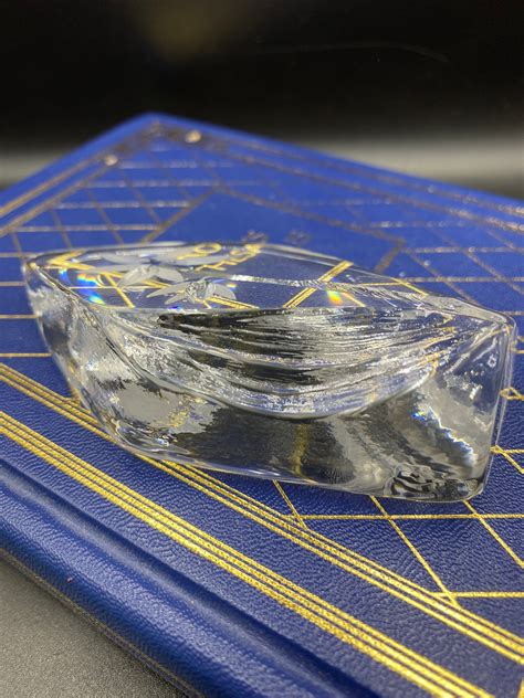 Mats Jonasson Paperweight Crystal Swedish Crystal Made In Sweden