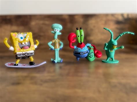 Pack 8 Figuras Bob Esponja Cuotas Sin Interés