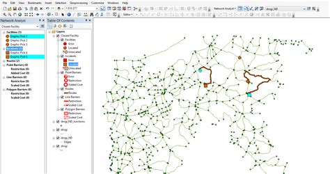 arcgis desktop network analysis geographic information systems