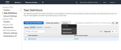 how to deploy synchronizer docker container in amazon aws split help
