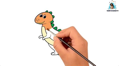 How To Draw A Dinosaur Easy Step By Step Drawing For Beginners To Hd