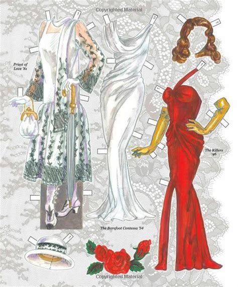 Ava Gardner Paper Dolls 3 Dolls And 26 Movie Fashions