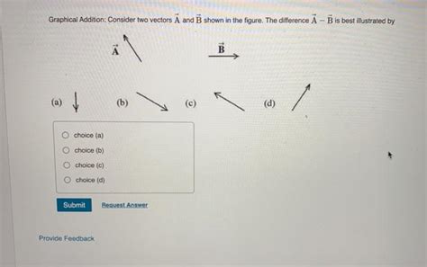 Solved Graphical Addition Consider Two Vectors A And B