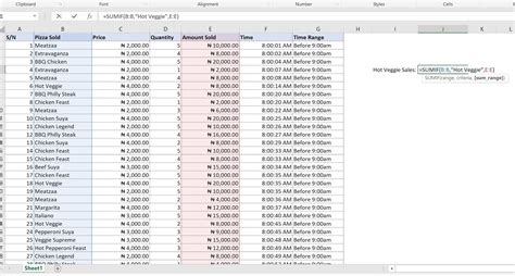 sumif sumifs countif and countifs for multiple values of interest at