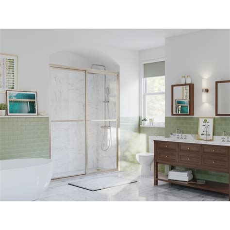 Coastal Shower Doors Paragon Series 44 In X 66 In Framed Sliding