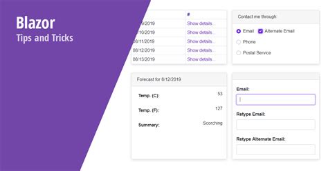 blazor components tips and tricks