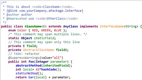 sintaxis de java