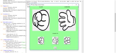 rock paper scissors game in python with source code source code