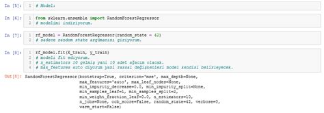 python random forests regresyon