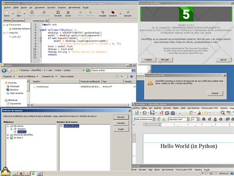 my macros python error with built in script english ask libreoffice