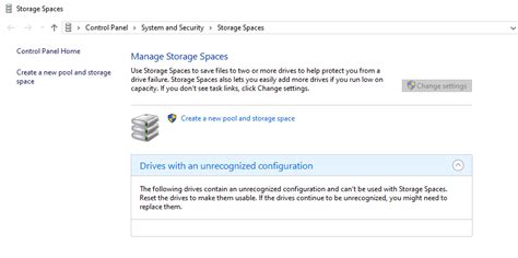 storage spaces and disk management do not show storage