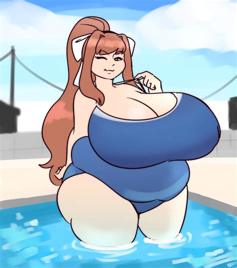 Rule 34 1girls Bbw Big Belly Doki Doki Literature Club Fat Flirting