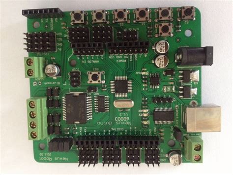arduino atmega328 microcontroller with dc motor driver