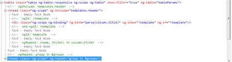 angularjs ng table header not showing in ie 9 stack