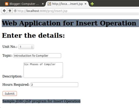 computer revolution how to insert data into mysql