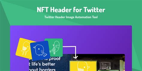 nft header for twitter twitter header image automation tool made