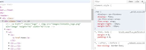 html element not floating right nav bar stack overflow