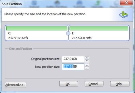 how to split local disk in windows 10 8 7