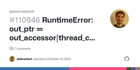 runtimeerror out ptr out accessor[thread count nonzero[tid 1