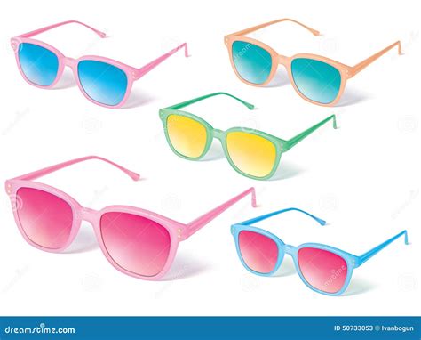 Sunglasses Vector Icon Set Stock Vector Illustration Of Protection