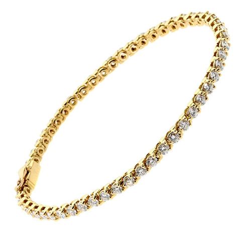 Cartier Diamond Gold Tennis Bracelet For Sale At 1stdibs