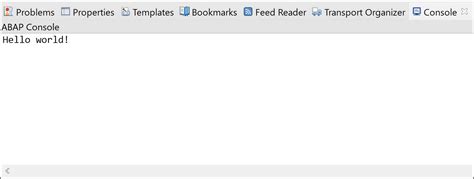 create your first abap console application tutorials for sap developers